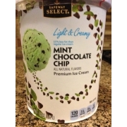 Safeway Select Mint Chocolate Chip, Light & Cream, Premium Ice Cream ...