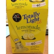 4C Totally Light Lemonade Natural Flavor Drink Mix: Calories, Nutrition ...