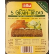 Delba Whole Grain Bread: Calories, Nutrition Analysis & More | Fooducate