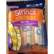 HyVee Lil' Hunk, String Cheese, Spirals: Calories, Nutrition Analysis ...