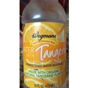 Wegmans Water With Tangerine, Unsweetened Water Beverage: Calories ...