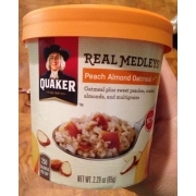 Quaker Instant Oatmeal, Real Medleys, Peach Almond: Calories, Nutrition ...
