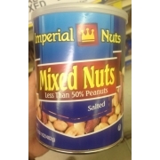 Imperial Nuts Mixed Nuts Less Than 50% Peanuts: Calories, Nutrition ...