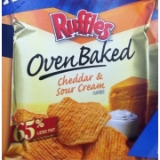 Ruffles Oven Baked Cheddar & Sour Cream Flavored: Calories, Nutrition ...