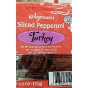 Wegmans Sliced Pepperoni Turkey: Calories, Nutrition Analysis & More ...