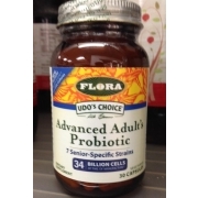 Flora Advanced Adult's Probiotic, Dietary Supplement: Calories ...