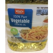 Winco Foods 100% Pure Vegetable Cooking Oil: Calories, Nutrition ...
