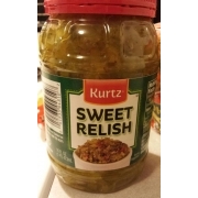 Kurtz Sweet Relish: Calories, Nutrition Analysis & More | Fooducate