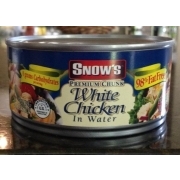 Snow's Premium Chunk, White Chicken In Water: Calories, Nutrition ...