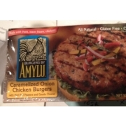 Amylu Caramelized Onion Chicken Burgers: Calories, Nutrition Analysis ...