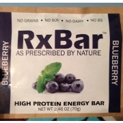 Rx Bar Blueberry High Protein Energy Bar, Blueberry: Calories ...