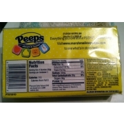 Peeps Marshmallow Bunnies: Calories, Nutrition Analysis & More | Fooducate