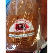 Sus Bakery Brick Oven Baked Millet Banana Nut Bread: Calories ...