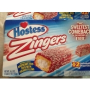 Hostess Zingers Raspberry Iced Cake With Creamy Filling: Calories ...
