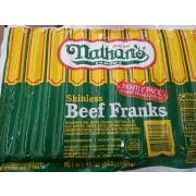 Nathan's Famous Beef Franks, Skinless: Calories, Nutrition Analysis ...