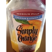 Simply Orange Orange Juice, Calcium and Vitamin D: Calories, Nutrition ...