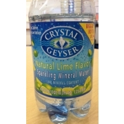 Crystal Geyser Sparkling Mineral Water, Natural Lime Flavor: Calories ...