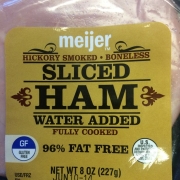 User added: Meijer, sliced ham: Calories, Nutrition Analysis & More ...