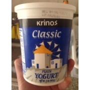 Krinos Classic Plain Yogurt: Calories, Nutrition Analysis & More ...