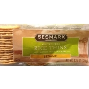 Sesmark Crackers, Rice Thins, Sesame: Calories, Nutrition Analysis ...