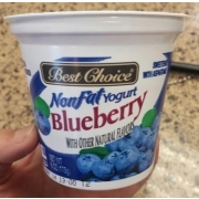 Best Choice Yogurt, Non-fat, Blueberry: Calories, Nutrition Analysis ...