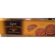 Carr's English Tea Cookies, Ginger Lemon Cremes: Calories, Nutrition ...