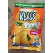 Klass Mango Flavored Drink Mix, Sweetened Endulzado: Calories ...