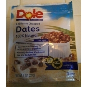 Dole Dates, Chopped, 100 % Natural: Calories, Nutrition Analysis & More ...