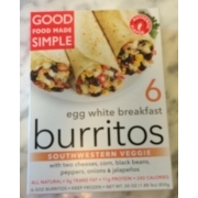 Good Food Made Simple Egg White Breakfast Burritos, Southwestern Veggie ...