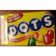 Dots Gumdrops, Assorted Fruit Flavored: Calories, Nutrition Analysis ...