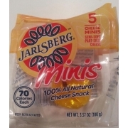 Jarlsberg Minis 100% All Natural Cheese Snack: Calories, Nutrition ...