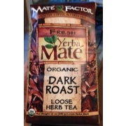 Mate Factor Fresh Yerba Mate, Organic Dark Roast: Calories, Nutrition ...