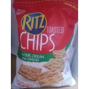Nabisco Ritz Toasted Chips, Sour Cream And Onion: Calories, Nutrition ...