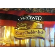 Sargento Natural Blends, Sharp Cheddar Jack, Cheese Sticks: Calories ...