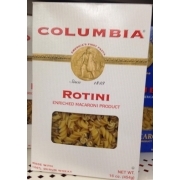 Columbia Rotini Pasta: Calories, Nutrition Analysis & More | Fooducate