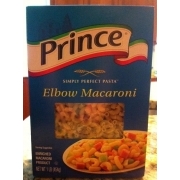 Prince Elbow Macaroni: Calories, Nutrition Analysis & More | Fooducate