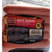 Louis Rich Premium Hot Dogs, Salchichas: Calories, Nutrition Analysis ...