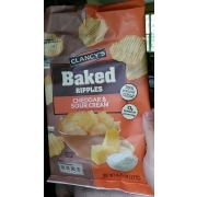 Clancy's Baked Ripples, Cheddar & Sour Cream Flavored: Calories ...