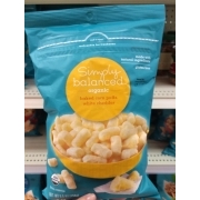 Simply Balanced Organic Baked Corn Puffs White Cheddar: Calories ...