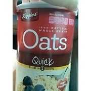 Kiggins 100% Natural Whole Grain Oats: Calories, Nutrition Analysis ...