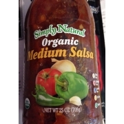 Simply Natural Organic Medium Salsa: Calories, Nutrition Analysis ...