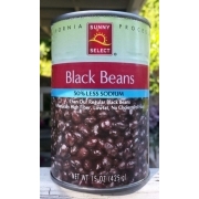 Sunny Select Black Beans: Calories, Nutrition Analysis & More | Fooducate