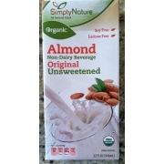 Simply Nature Organic Almond Non-Dairy Beverage, Original Unsweetened ...