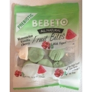 Bebeto Fruit Bites With Yogurt, Watermelon Vanilla Cherry: Calories ...