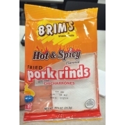 Brim's Snack Foods, Hot & Spicy Flavored Fried Pork Rinds Chicharrones ...