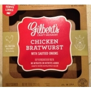 Gilbert's Craft Sausages Chicken Bratwurst: Calories, Nutrition ...