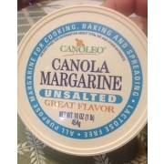 Canoleo Canola Margarine Unsalted Great Flavor: Calories, Nutrition ...