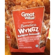 Great Value Fully Cooked Boneless Wyngz, Barbecue Seasoned: Calories ...