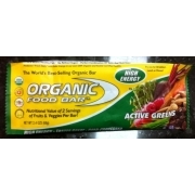 Organic Food Bar Energy Bar, Active Greens: Calories, Nutrition ...