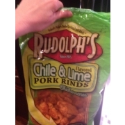 Rudolph's Flavored Chile And Lime Pork Rinds Chicharrones: Calories ...